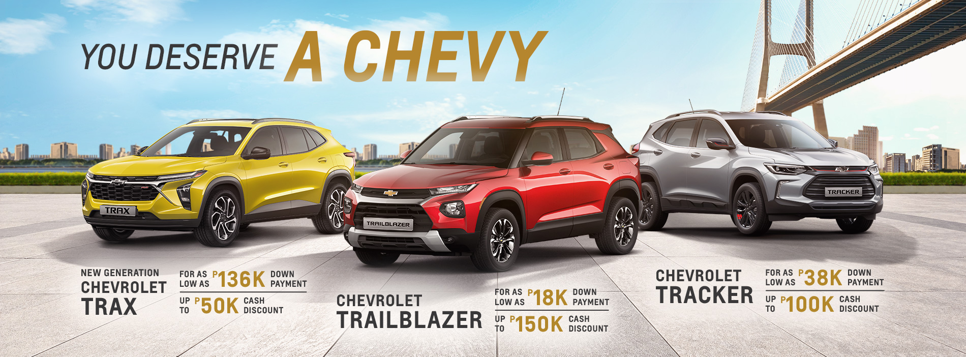 Chevrolet Cars, Crossovers and SUVs Philippines